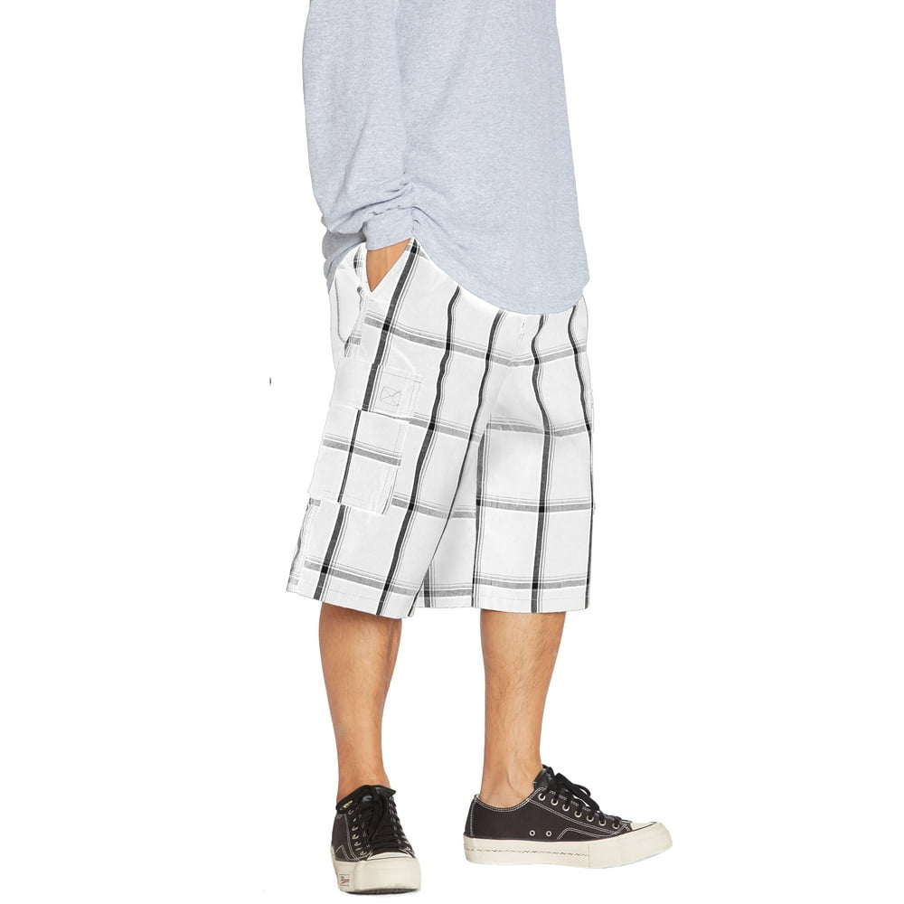 Shaka Wear - Shaka Wear Men's Relaxed Fit Plaid Cargo Shorts S~5XL ...