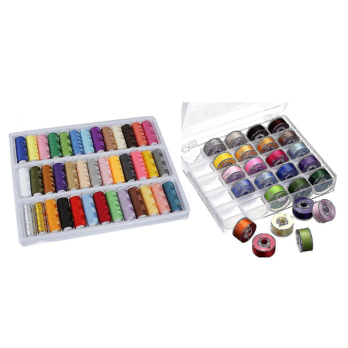 25 bobinas de coser, hilo de coser de colores surtidos, Compatible con ...
