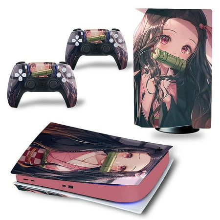 SHTUUYINGG Ps5 Skin Disc Edition Anime Console And Controller Vinyl ...