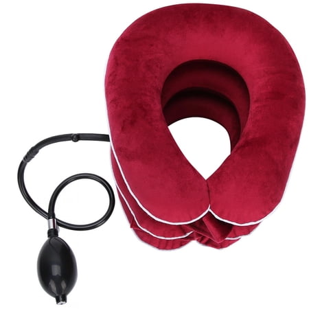 Cervical Collar, Comfortable 3 Colors Flocking Air Inflatable Cervical ...