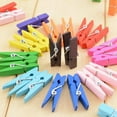 Ludlz Mini Natural Wooden Clothespins Photo Paper Peg Pin Craft Clips ...
