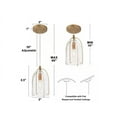 Uolfin Modern Gold Bell Mini Dining Room Pendant Light, 1-Light Island ...