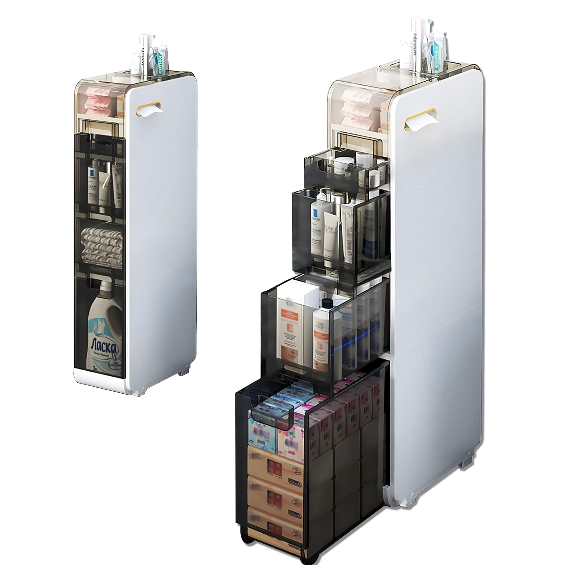 Click here for Toytexx 4-Tier Bathroom Storage Cabinet  Compact B... prices