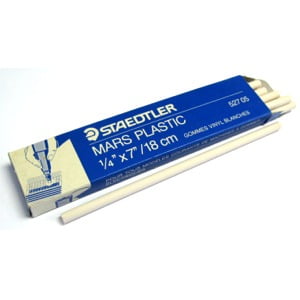 527-05 Staedtler Mars Eraser Strips 7" For Electric Erasers, White ...