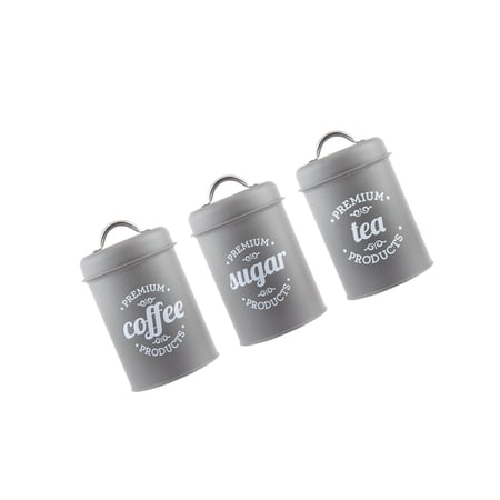 Kitchen Food Storage Canister Set 3 Pcs Coffee Bottles Kitchen ...
