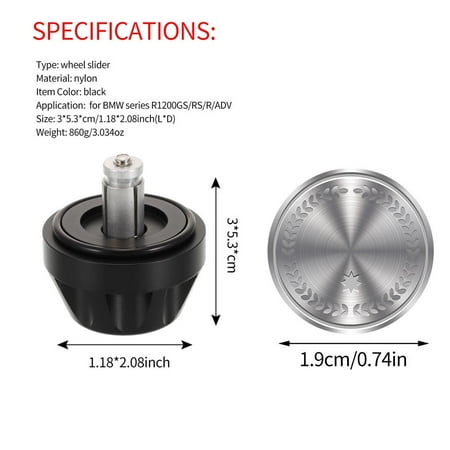 Motorcycle Rear Refit Wheel Fork Axle BMW Motorcycle Crash Sliders Cap ...