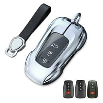 Zinc Alloy Metal Smart Key Fob Cover Fit for Toyota Tacoma Sequoia ...