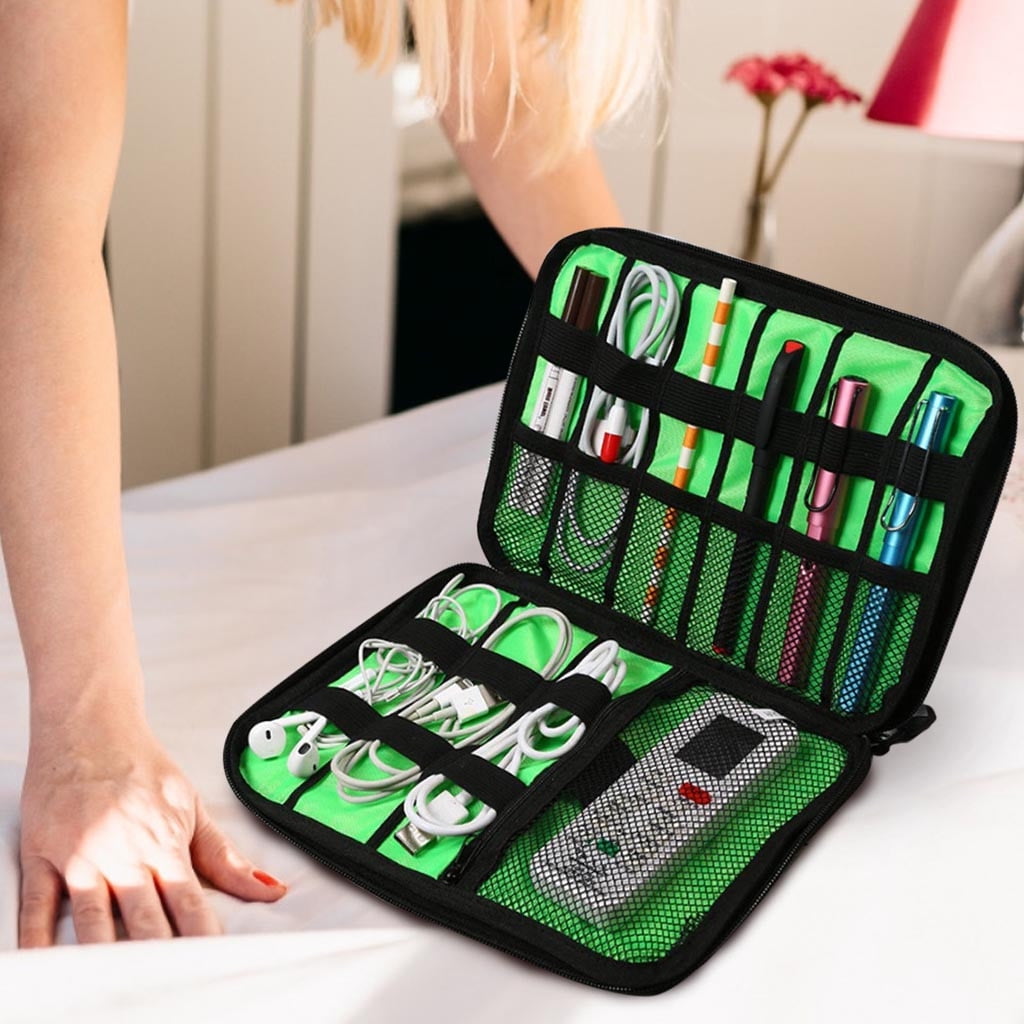 Electronic Cable Organizer Bag - Portable Travel Electronic Digital ...