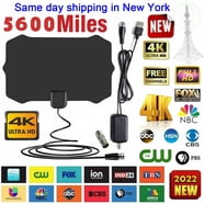 GE Pro Flat Panel Indoor TV Antenna, 40 Mile Range, VHF/UHF, 33688 ...
