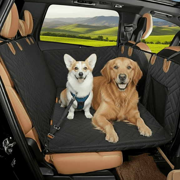 2024 New Ruff Rover 2.0 Dog Seat Cover, Ruffrover 2.0 - Hard Bottom Dog ...