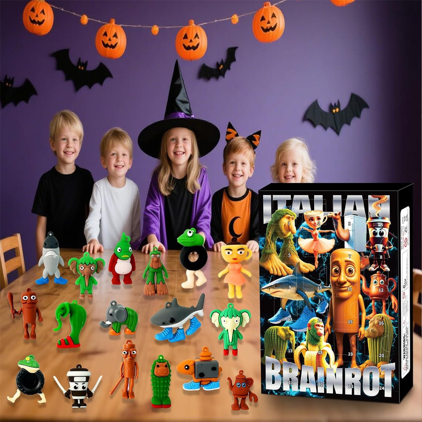 Italian Brainrot Christmas Advent Calendar 2025 – 24pcs Toy Figures ...