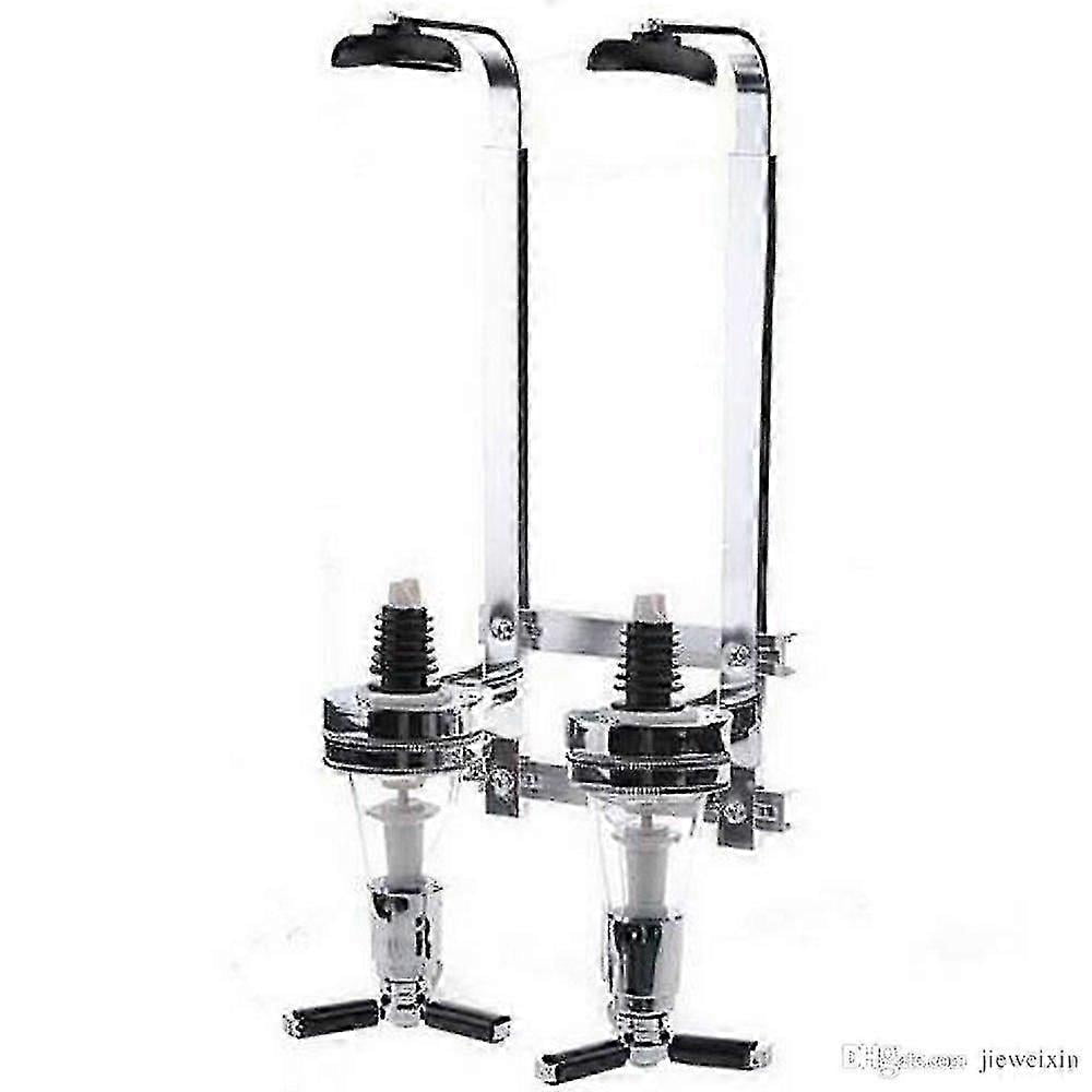 Kabalo Stainless Steel 2 Bottle Optic Wall Mount Dispenser Bar Butler ...