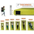 3 Inch Memory Foam Camping Mattress, Dual Layer Thick Sleeping Camp Pad ...
