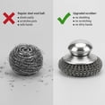 5 count Steel with Handle: Stainless Steel Scrub Set for Cast Iron ...