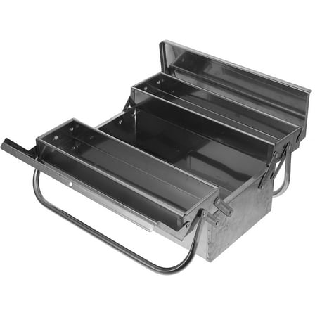 Erie Tools® Rolling Mobile Portable Toolbox with Foldable Handle & 3 ...