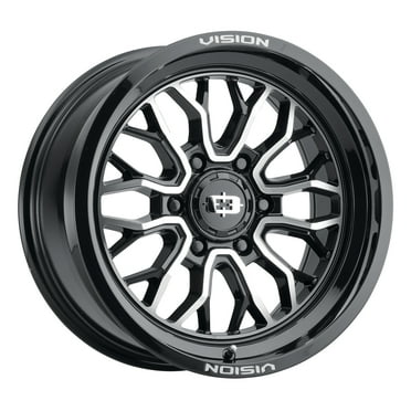 18x9 Vision 412 Rocker Gloss Black Wheel 5x5 (-12mm) - Walmart.com