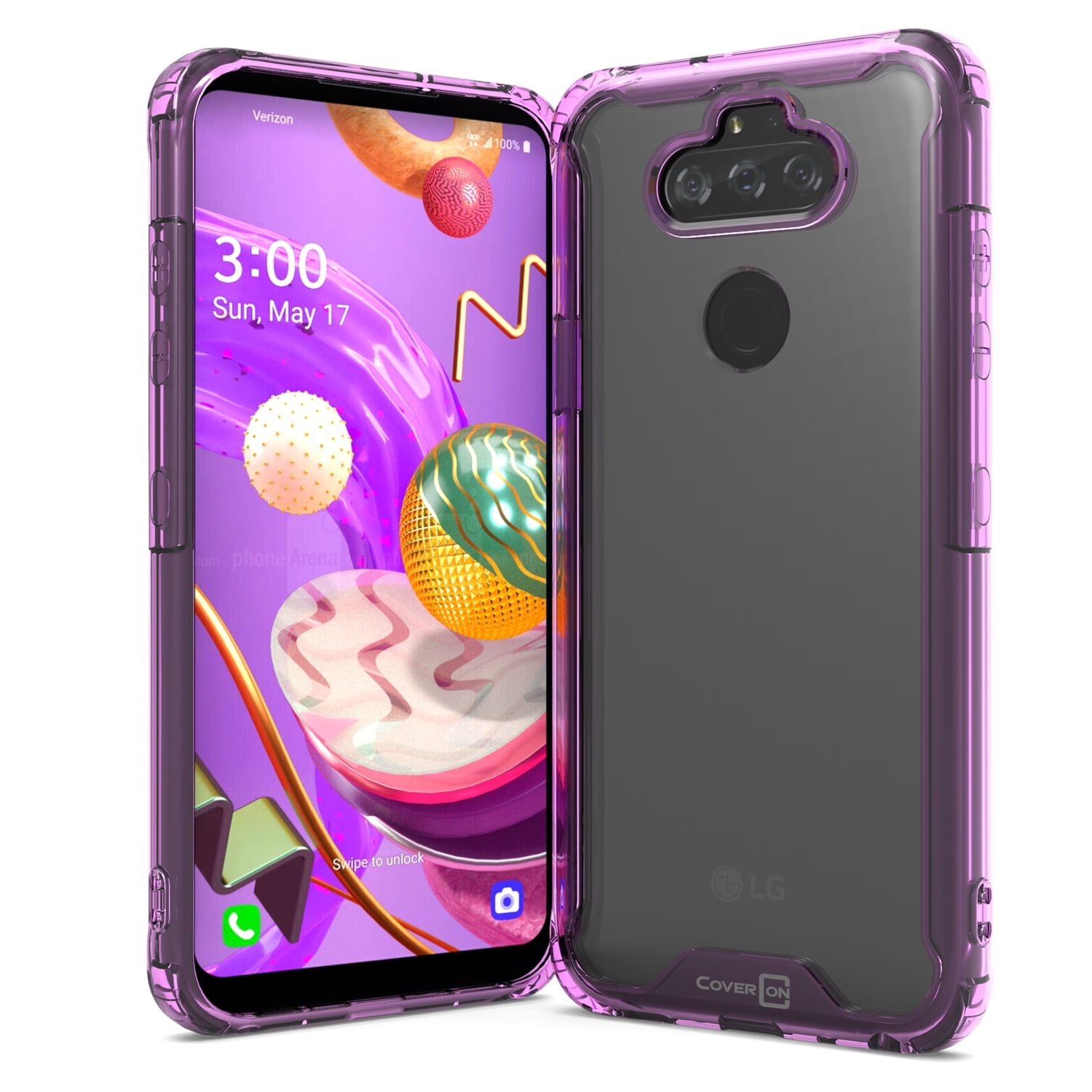 CoverON LG Phoenix 5 / Fortune 3 Case Clear Slim Fit Hard Protective ...