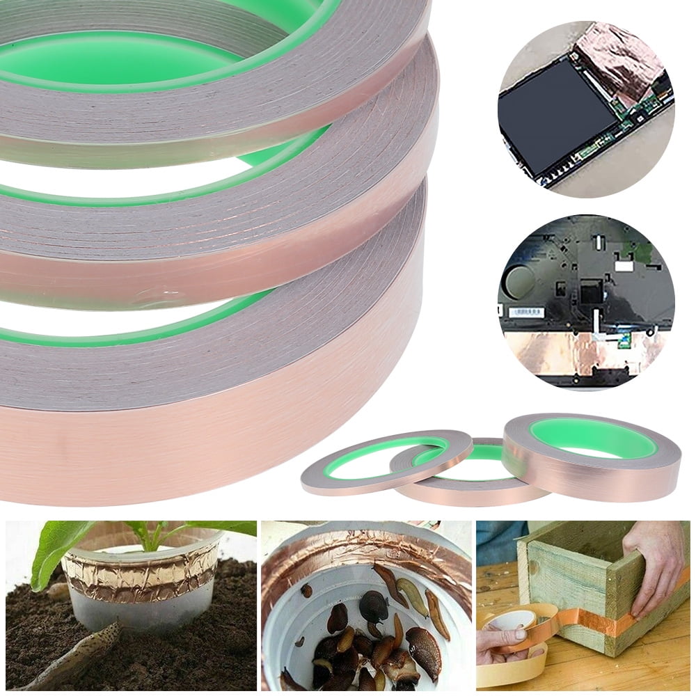 Buy HOTBEST 10mm Wide Copper Tape Slug Snail Repellent Self Adhesive ...
