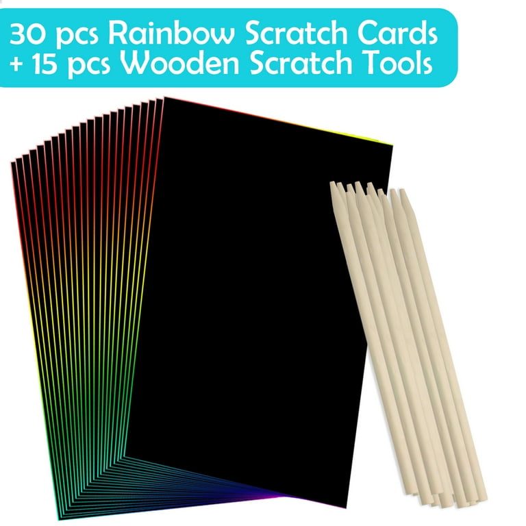 Children's Art Activity Set Scratch Paper Art For Kids, 50 Sheets ...