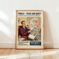 Affixzi Vintage Hush-Matic Ad Print, 1950s Retro Humor Poster, Man Cave ...