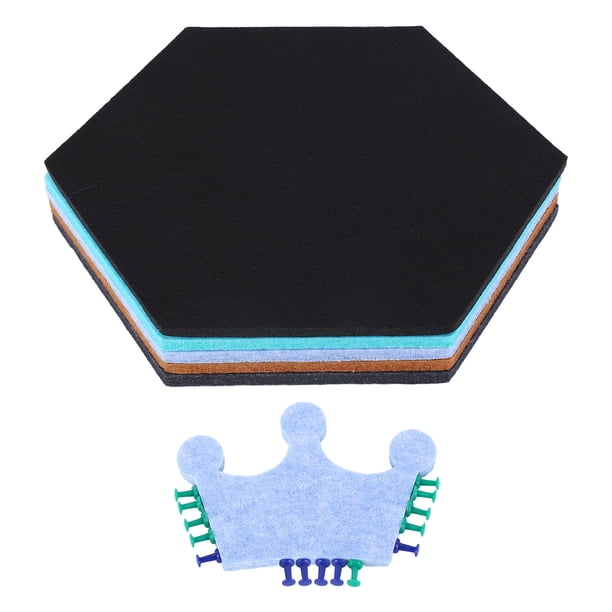 Hexagonal Cork Tile5Pcs Hexagonal Felt Board Felt Cork Board Tiles ...