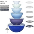 Greentainer Stackable Mixing Bowls with Airtight Lids, 12-Piece Set ...
