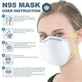 Makrite N95 Face Mask 20 Pack with Adjustable Nosepiece and Secure Fit ...