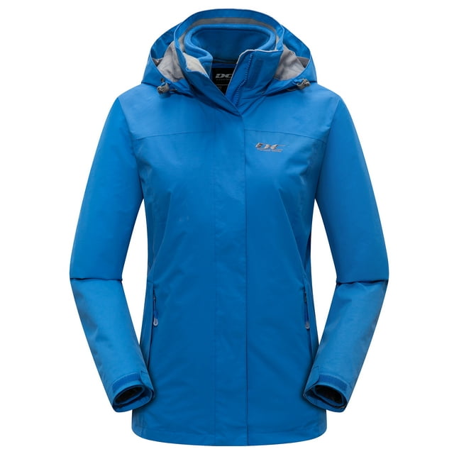 Diamond Candy Womens 3-in-1 Winter Jacket Waterproof Rain Coat with ...