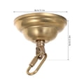 BESTYASH Durable Brass Ceiling Canopy with Threaded Mount for Pendant ...