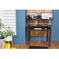 Rocelco 40" Large Height Adjustable Standing Desk BUNDLE | Quick Sit ...