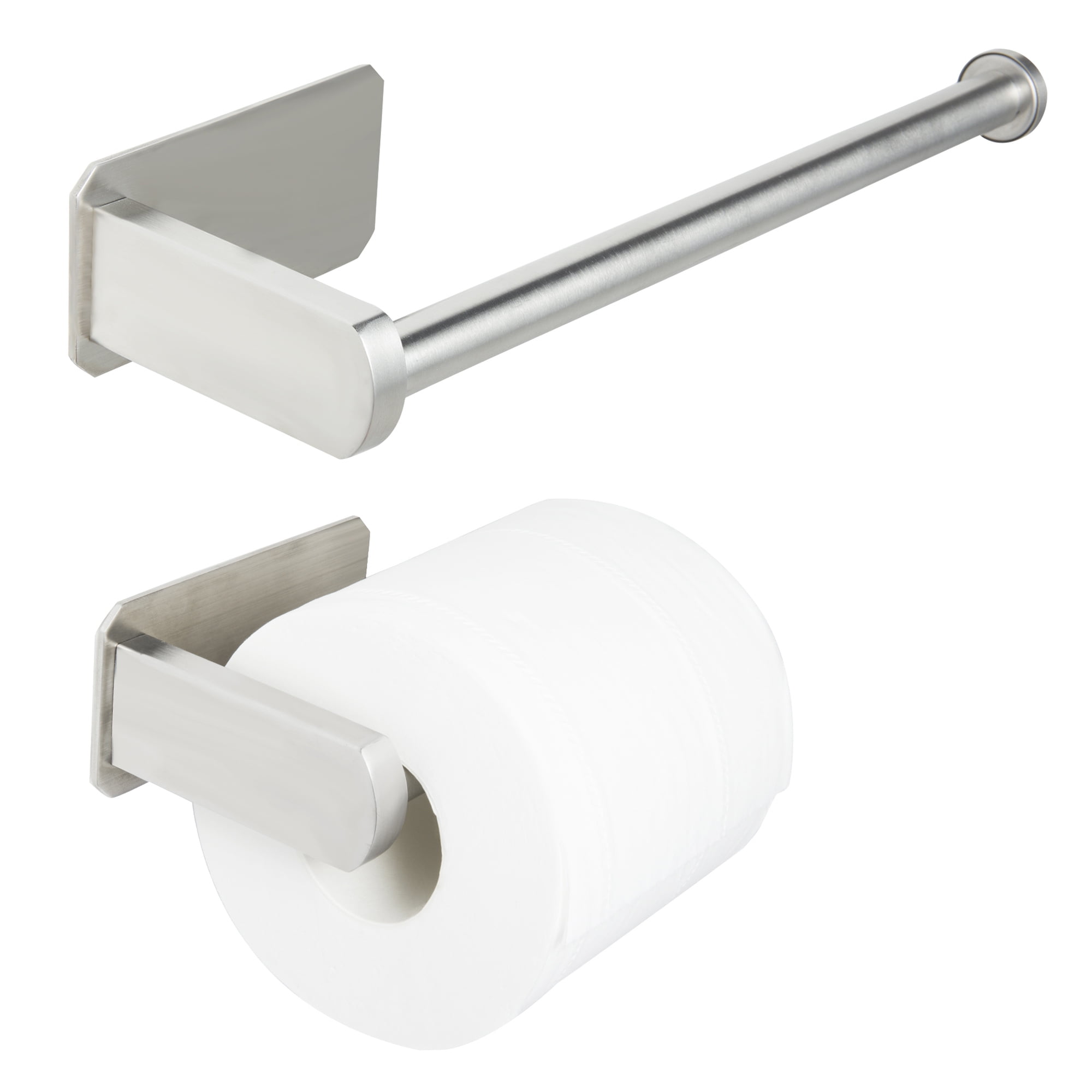 Sayfut 2pcs Adhesive Toilet Paper Holder Self Adhesive Toilet Roll