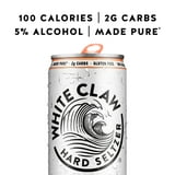 White Claw Hard Seltzer Peach, 6 Pack, 12 fl oz Cans, 5% ABV - Walmart.com