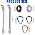 7 count Spoke Wrench Tool Kit, with 2 Tire Levers Portable Rim ...