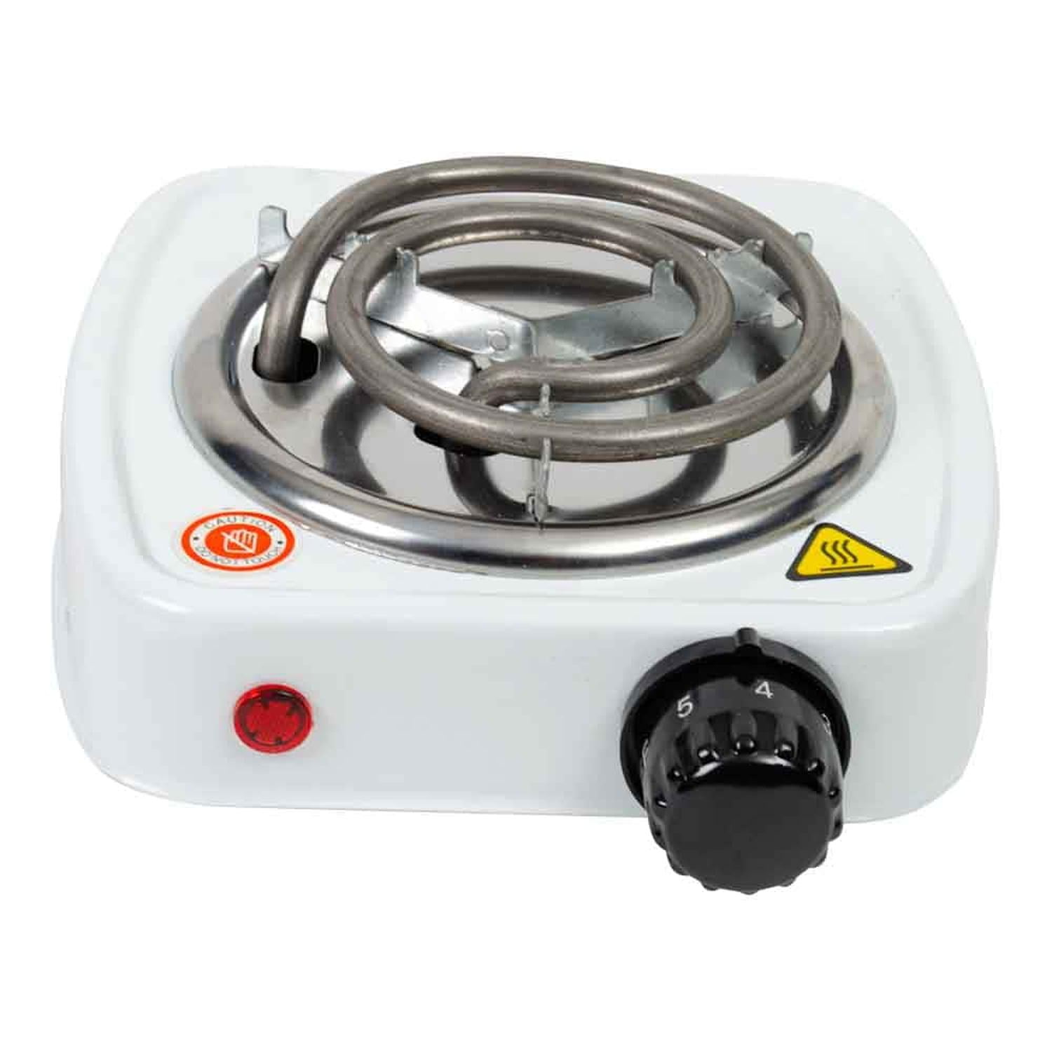 Parrilla eléctrica 1 quemador mini espiral 500W blanco Iusa Modelo IU ...