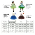 OBEEII Kids Girls Ruffle Tulle Dress Cosplay Costume Joy Disgust Anger ...