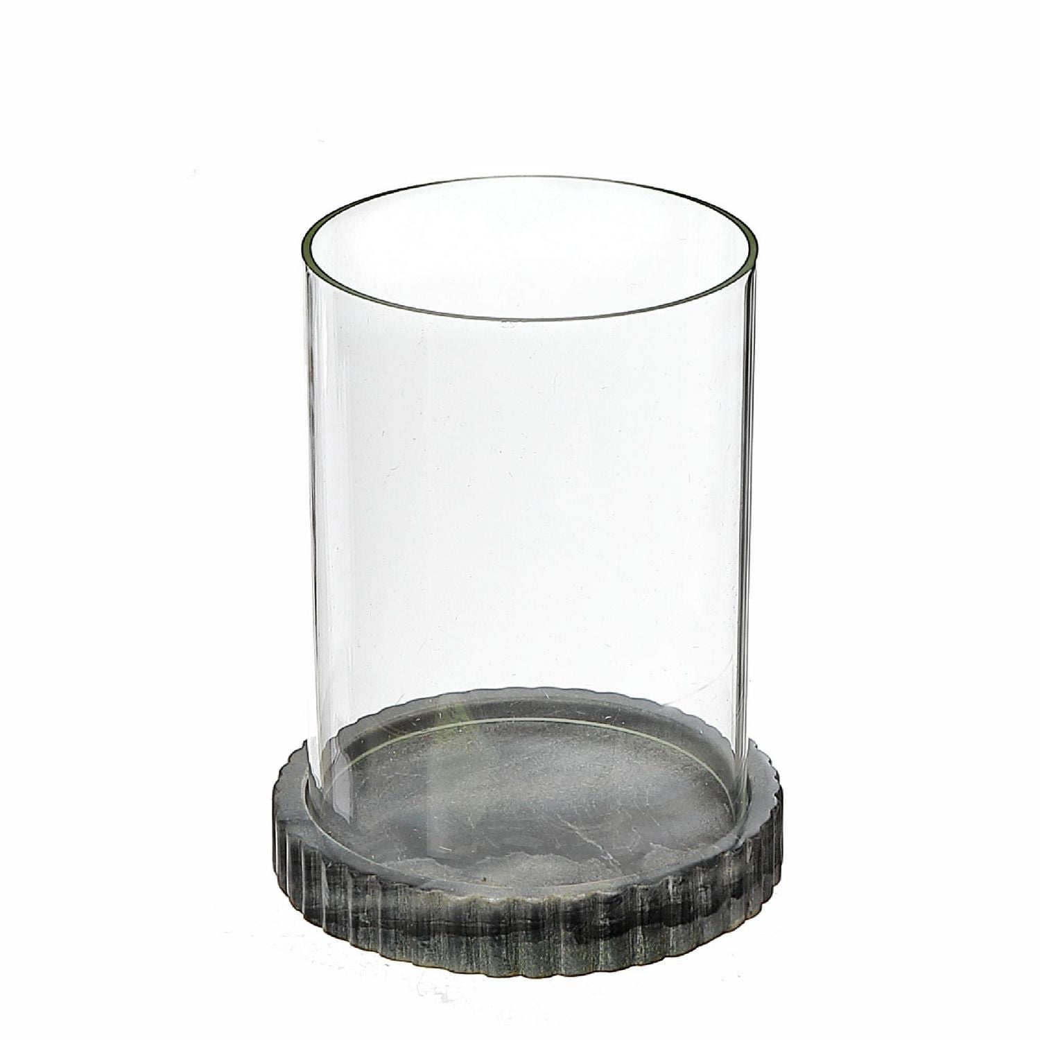 Click here for Ih Casadécor Glass Candle Holder With Grey Marble... prices