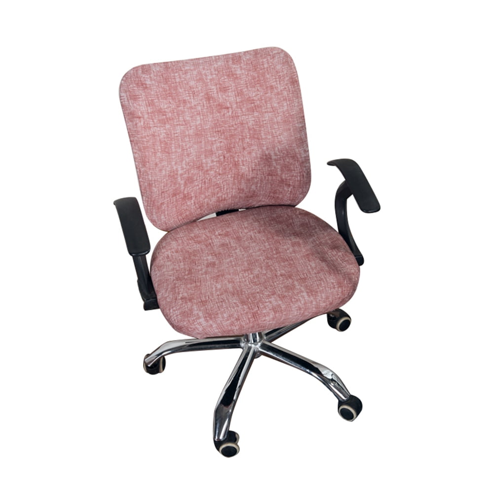 Split Office Computer Chair Cover, Comfortable Soft Stretch Rotating ...