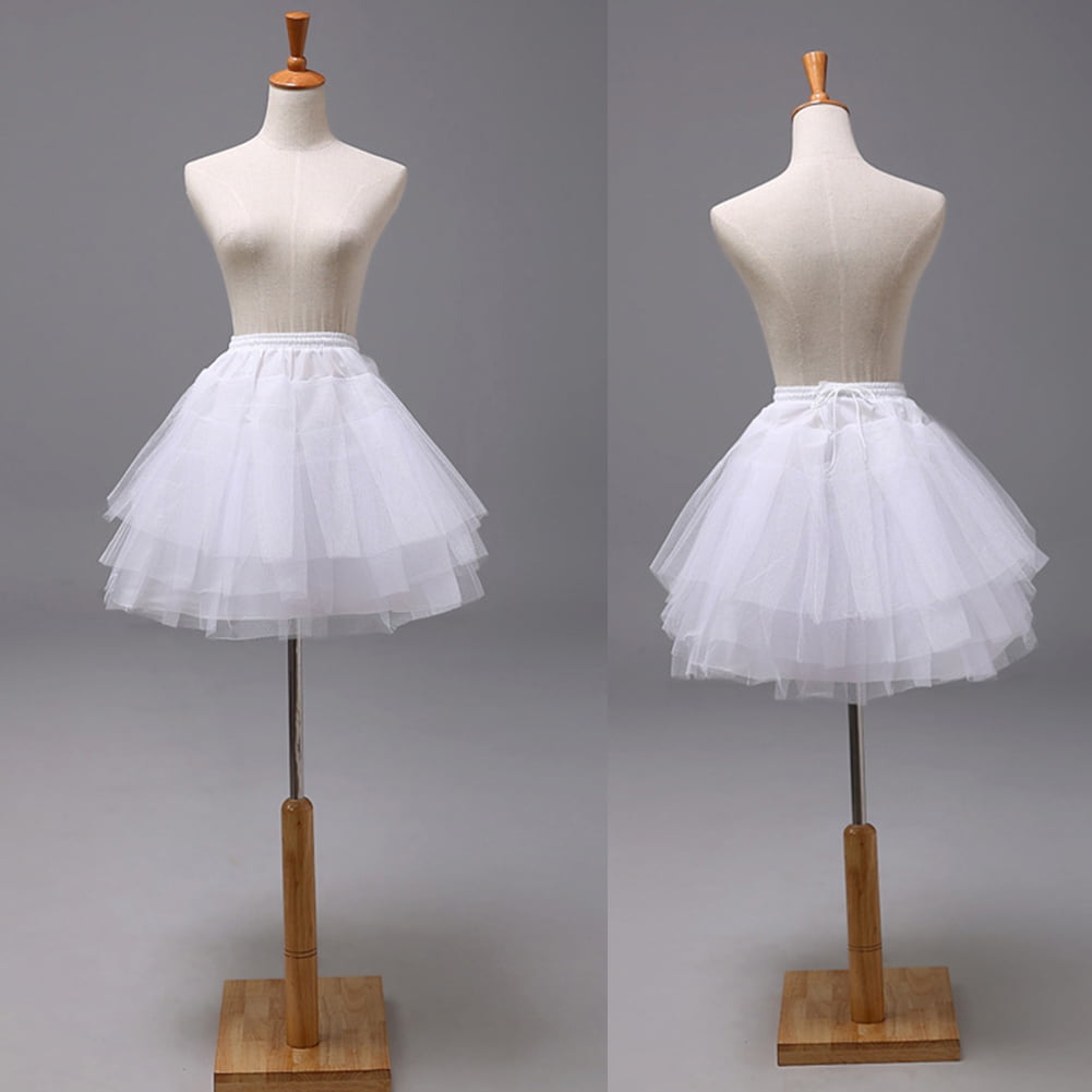 Bridal Wedding Dress Tulle Bottom Fluffy Lining Tutu Skirt Petticoats ...