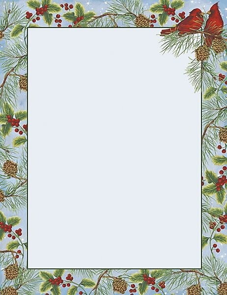Great Papers Holiday Stationery Cardinal With Pine 80/Count 2011353 ...