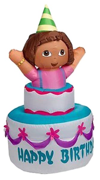 Dora the Explorer Happy Birthday Airblown Inflatable (1ct) - Walmart ...