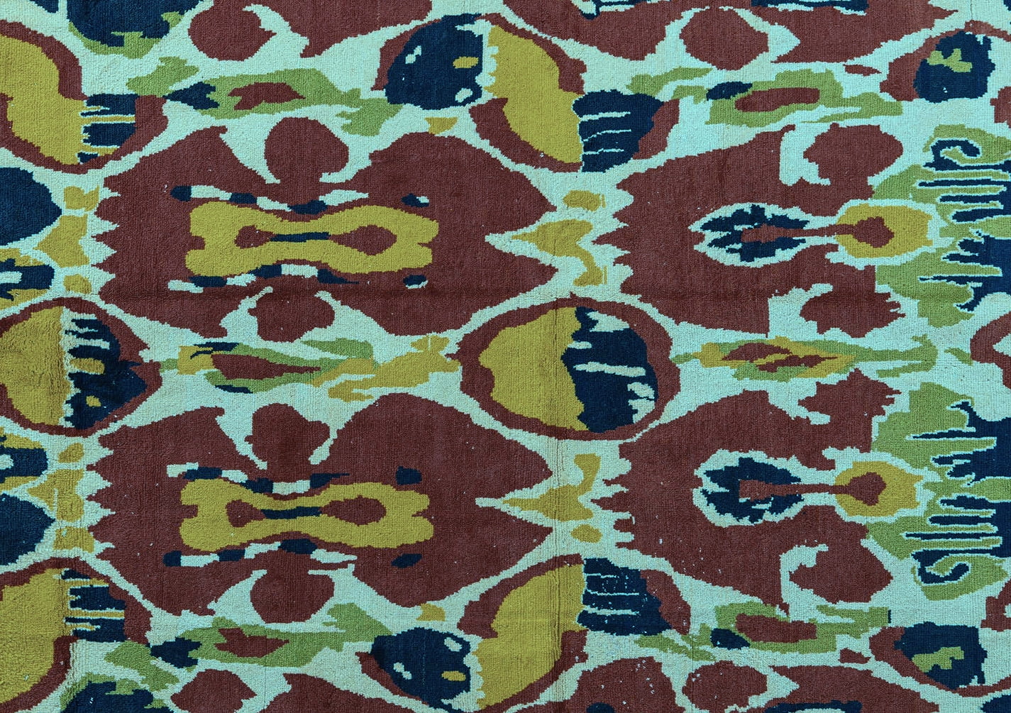 Ahgly Company Indoor Rectangle Abstract Light Blue Modern Area Rugs, 2 ...