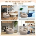 6 count Inflatable Bean Bag Chairs for with Air Pump, Blow up Couch ...