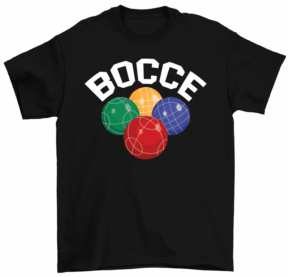 Bocce Balls T-Shirt Bocci Player Boules Sport Game Italian Bowling Tee ...