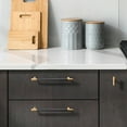 Matte Black and Champagne Bronze Cabinet Pulls knurled 5 Inch Hole ...