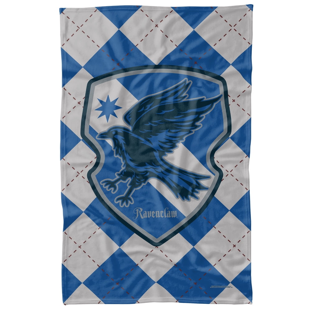 Harry Potter Ravenclaw Plaid Sigil Fleece Blanket 36' x 58',Ravenclaw ...