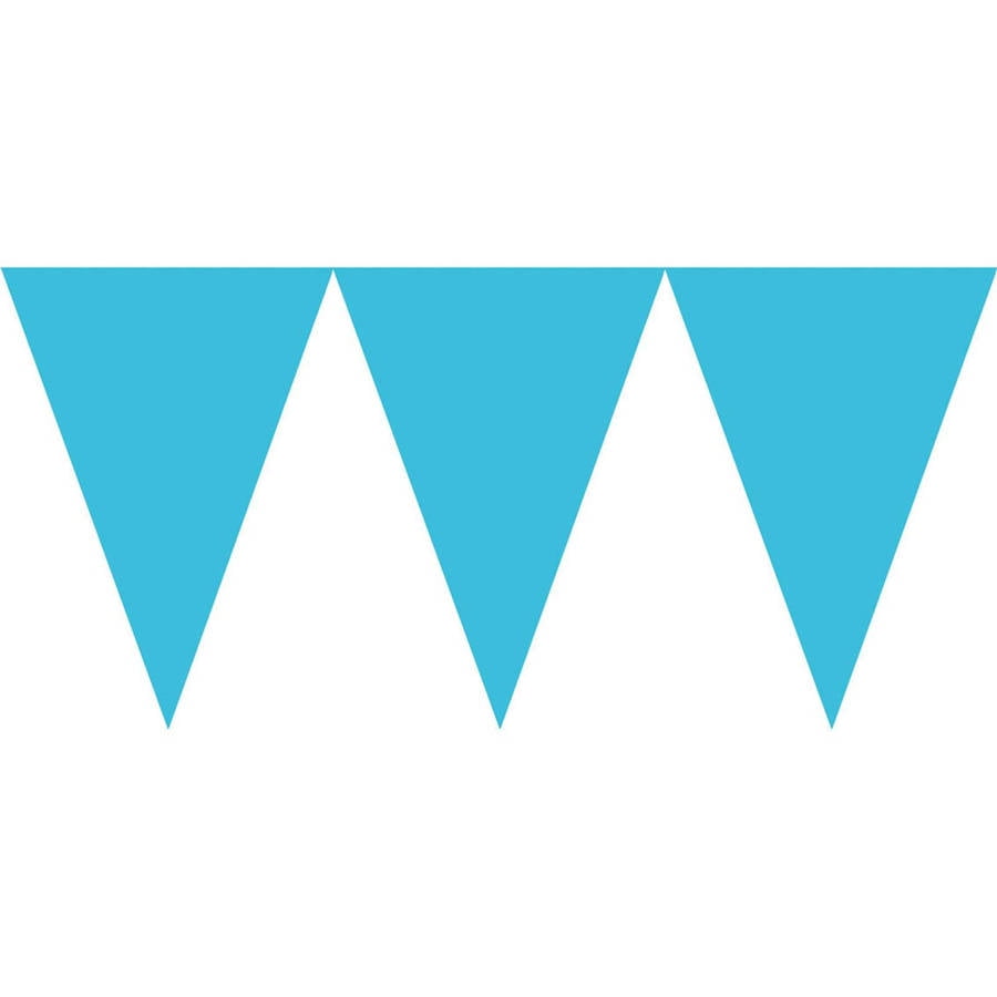 Ocean Blue Paper Pennant Banner - Walmart.com