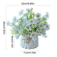 Artificial Chrysanthemum Flower Decor – Potted Faux Flowers for Living ...