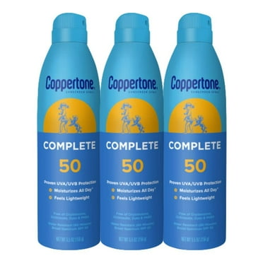 Coppertone, Sunscreen Lotion, Oil Free + Shine Control, Face, SPF 45, 2 ...