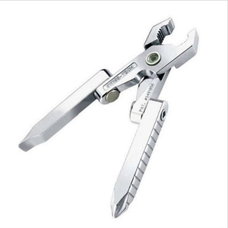 Stainless Steel Mini Pliers Multifunction EDC Key Chain Screwdriver ...