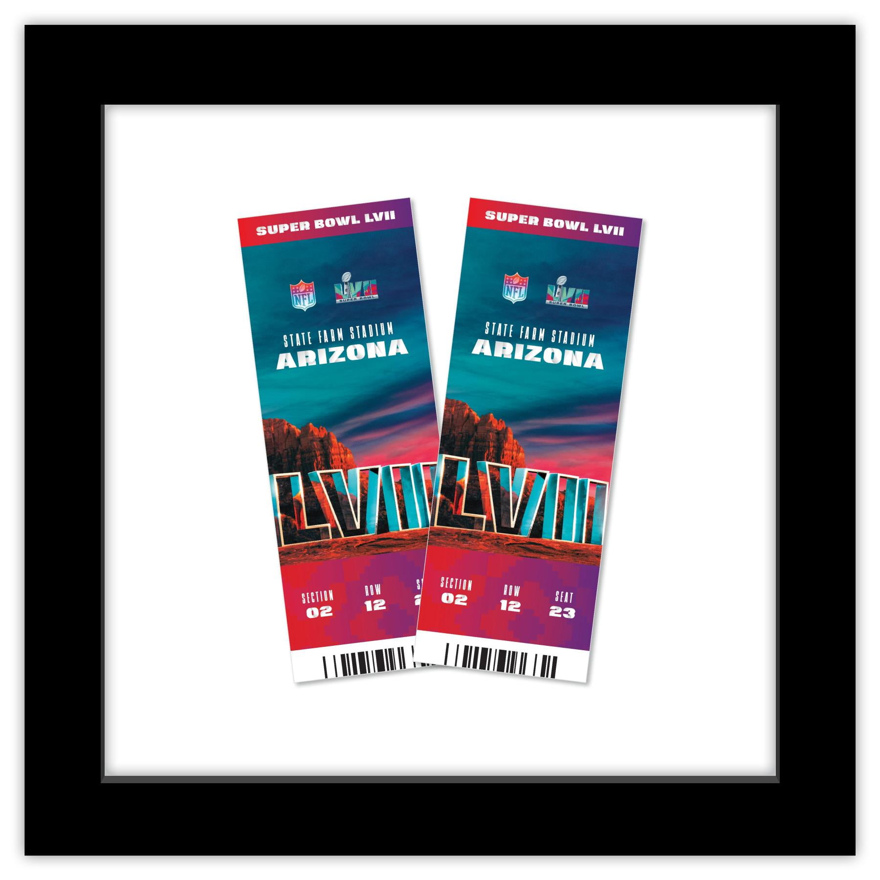 Gallery Pops NFL - Super Bowl LVII Tickets Wall Art, Black Framed ...